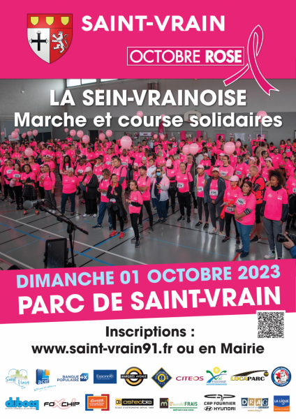 4ème édition la SEIN-VRAINOISE - Octobre Rose 2023 - Saint-Vrain - Site officiel de la commune